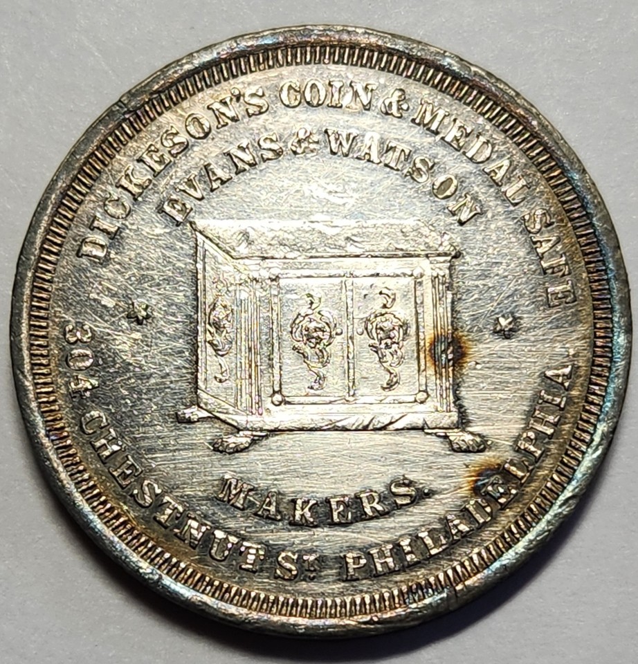 (C.1869) Dickeson's Coin and Metal Safes "Rulau Pa-Ph-30" | eBay