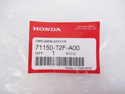 Genuine OEM Honda 71150-T2F-A00 Front Bumper Lower Chrome Trim 2013 ...