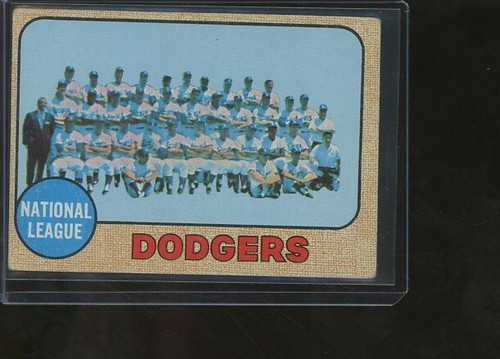 1968 TOPPS #168 LOS ANGELES DODGERS TEAM CARD DON DRYSDALE & DON SUTTON ...