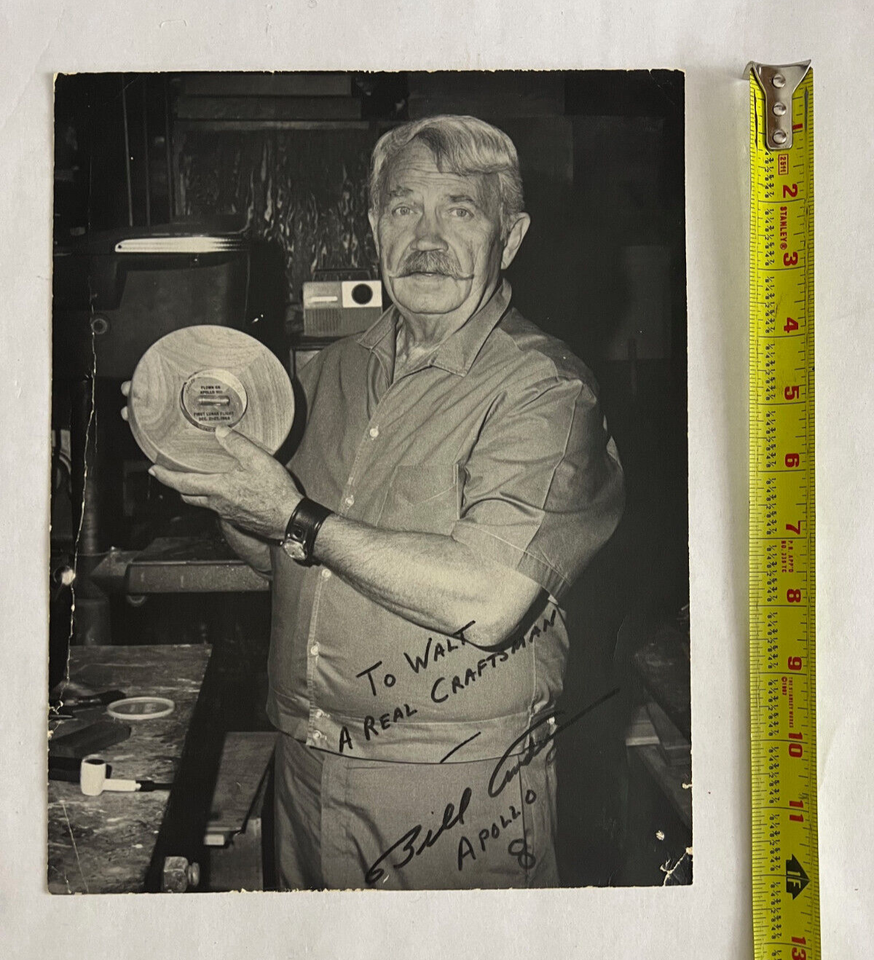 1960s PERIOD PHOTOGRAPH OF BULLET BILL ANDERS CARRIED ON APOLLO 8 ...