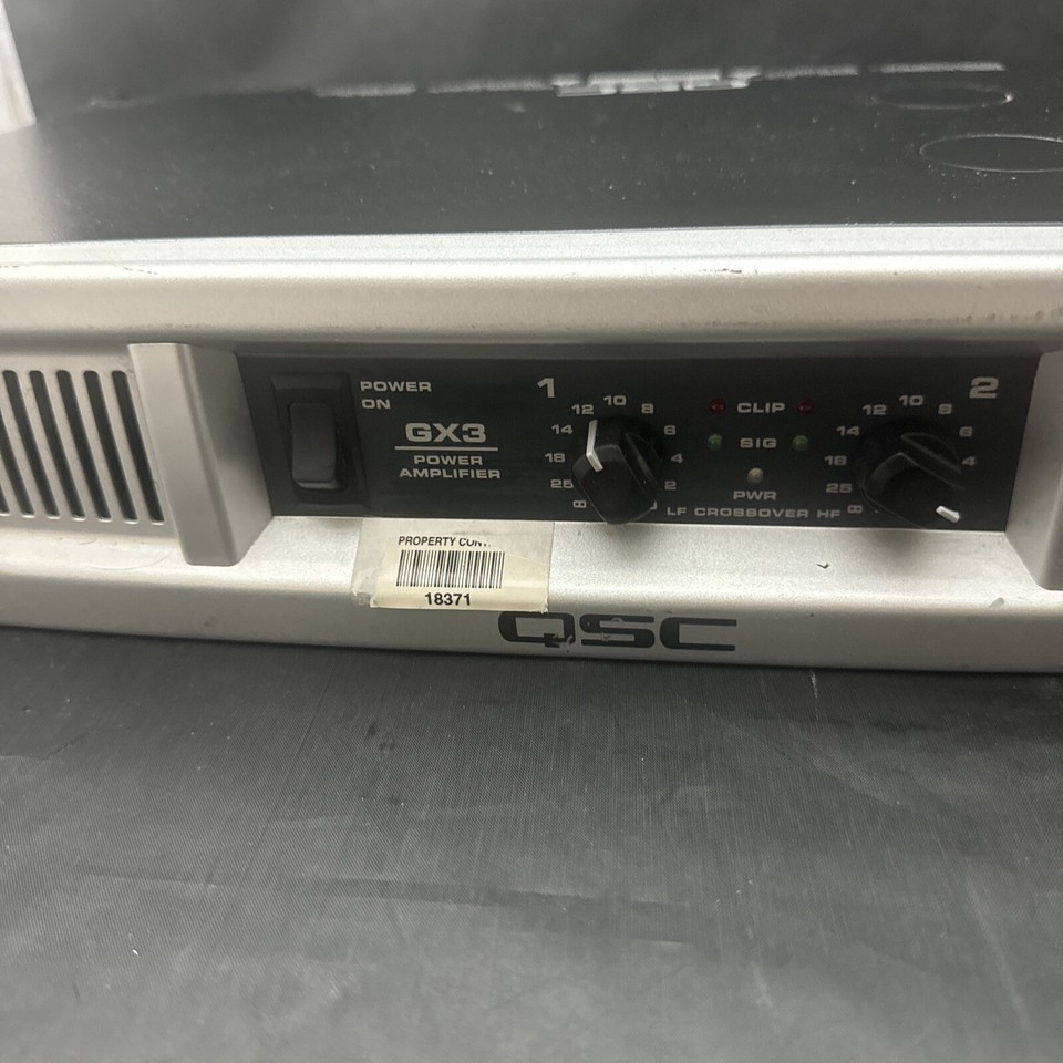 QSC GX3 2-Channel 300 Watt Professional Rack Mountable Power Amplifier ...