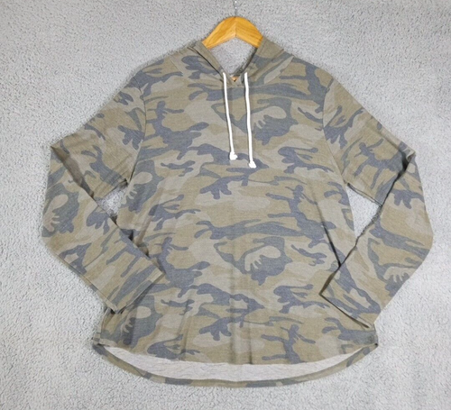 GYFT Hooded Long Sleeve Lightweight Hoodie Top Women's Large Camo Soft ...