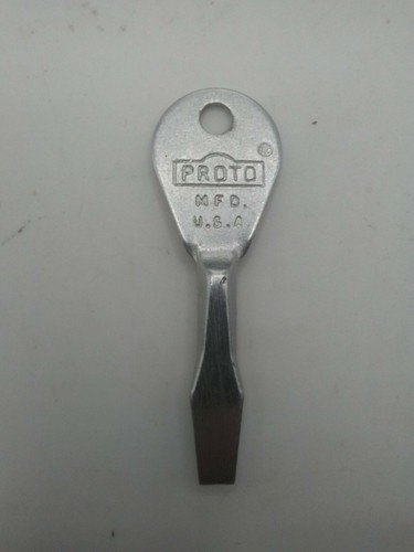 VINTAGE PROTO FLATHEAD KEY CHAIN SCREWDRIVER, ARROW RENTS MONYG'T ALA ...