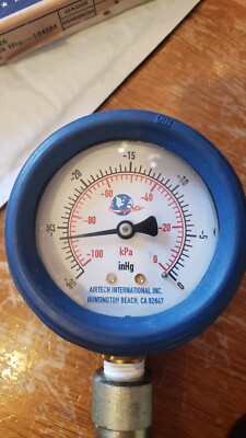RARE Airtech Vacuum Gage Gauge Readout 0 to -30 -100 kPa inHg / 40739 ...
