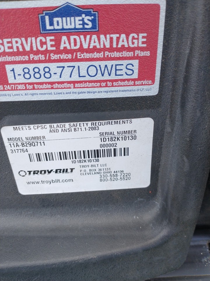 Honda GCV-160 GJARA-2921923 Gas Full Engine From Troy Bilt 11A-B290711 ...