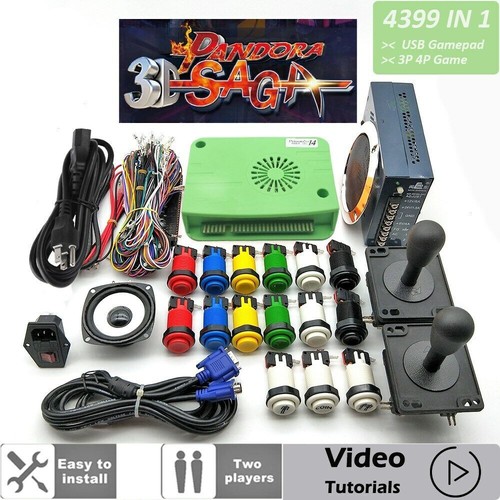 DIY Arcade Kit 3D Game 4399 in 1 Saga Box 14 For Arcade Jamma Cabinet ...