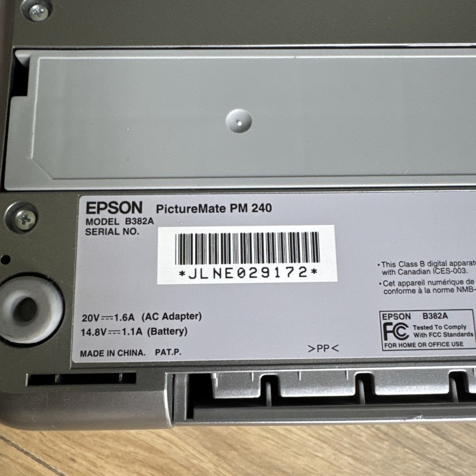 Epson PM 240 PictureMate Personal Photo Lab Ink Printer 4x6 10343859111 ...