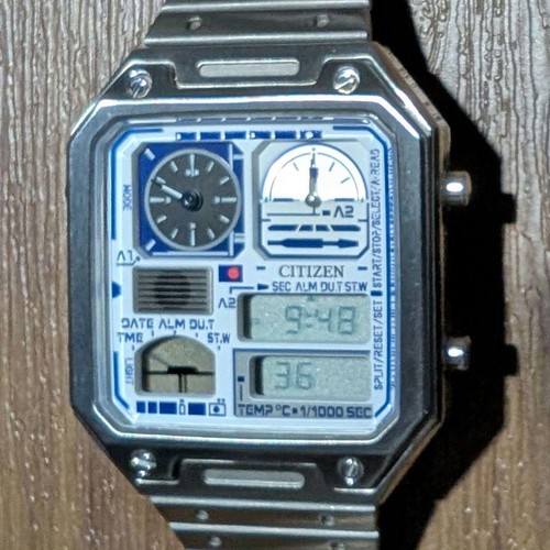 Citizen 8989-003T30K Édition Limitée Star Wars Digi-Ana R2-D2 Quartz ...