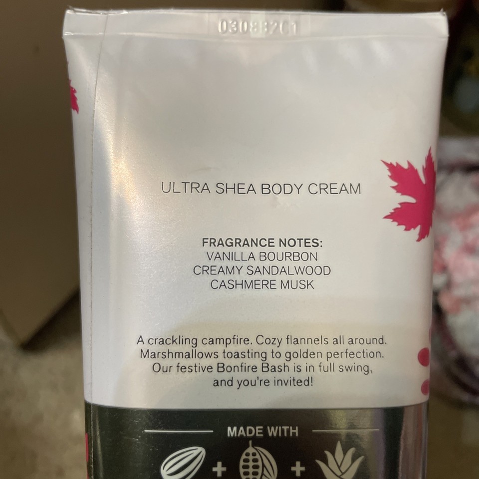 Bath & Body Works Bonfire Bash Fragrance Mist And Body Cream Rare ...