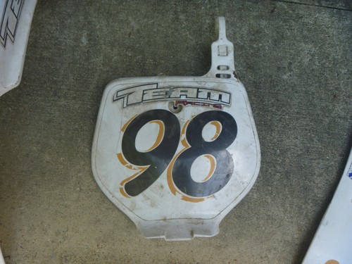 93-98 Yamaha YZ250 YZ250G1 YZ 250 UFO Front Number # Plate Plastic | eBay