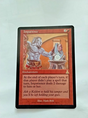 MTG Impatience Urza's Destiny Regular Rare - Uncirculated | eBay