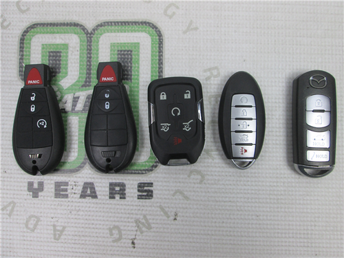 Mixed Model Remote Smart Key Fobs Already Cut Tested Lot of Five | eBay