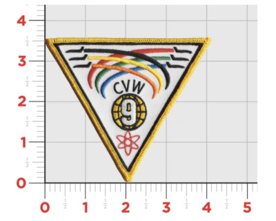 4" NAVY CARRIER AIR WING CVW-9 HOOK & LOOP EMBROIDERED PATCH | eBay