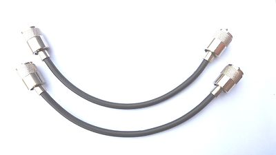 mini 8 RG8X coax patch leads 10" 25 cm pl259 fitted X2 | eBay UK