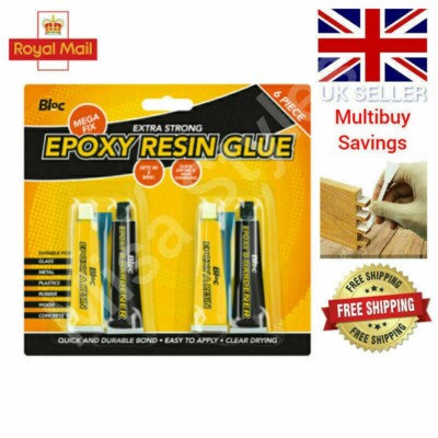 EPOXY RESIN GLUE EXTRA STRONG ADHESIVE SUPER BOND HARDENER METAL ...