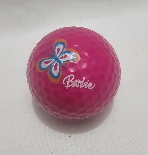 Golf Ball PINK Barbie Butterfly putt drive doll game | eBay