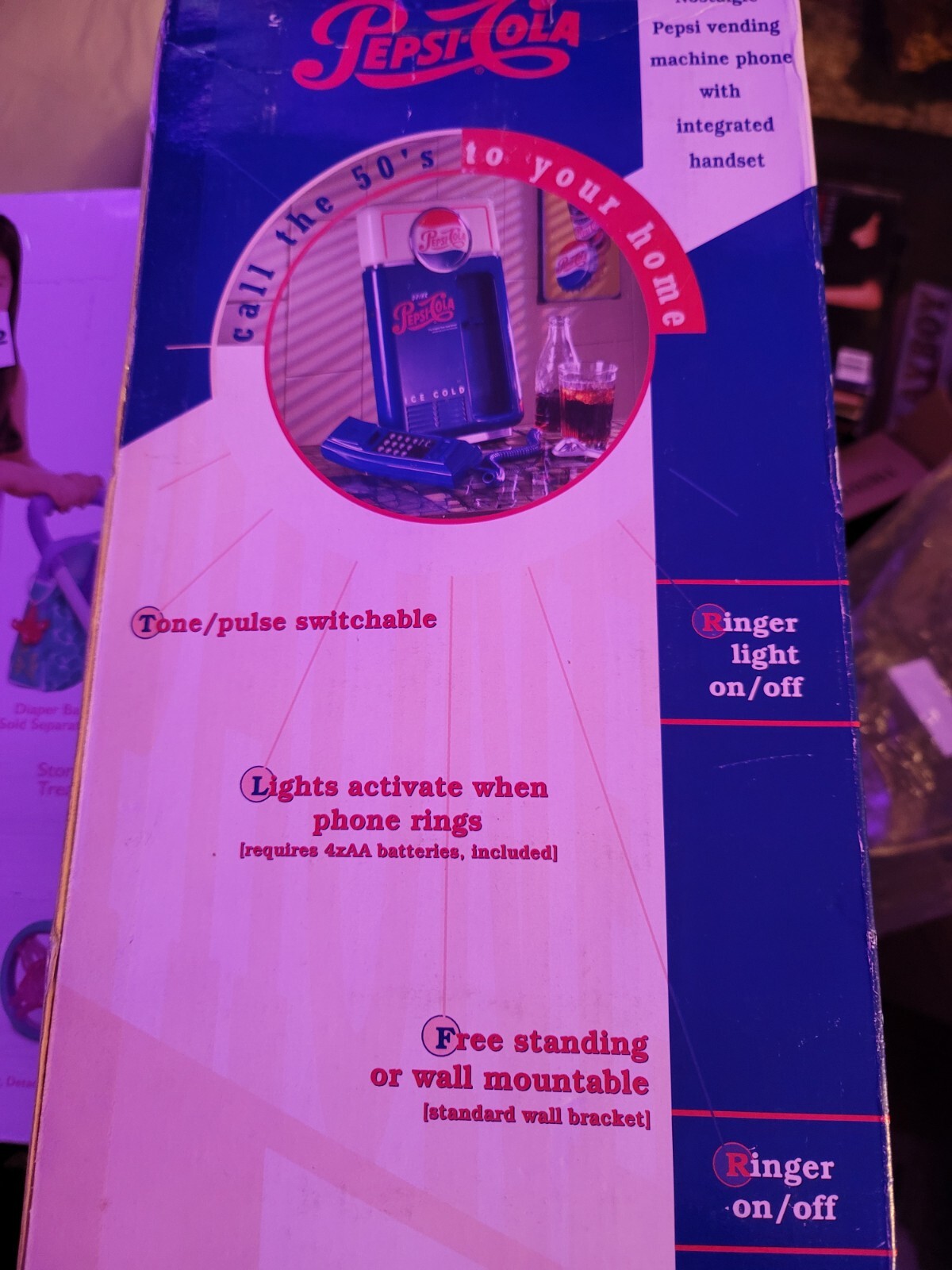 Vintage 1995 Pepsi Retro 50s Diner Vending Machine Telephone - New ...