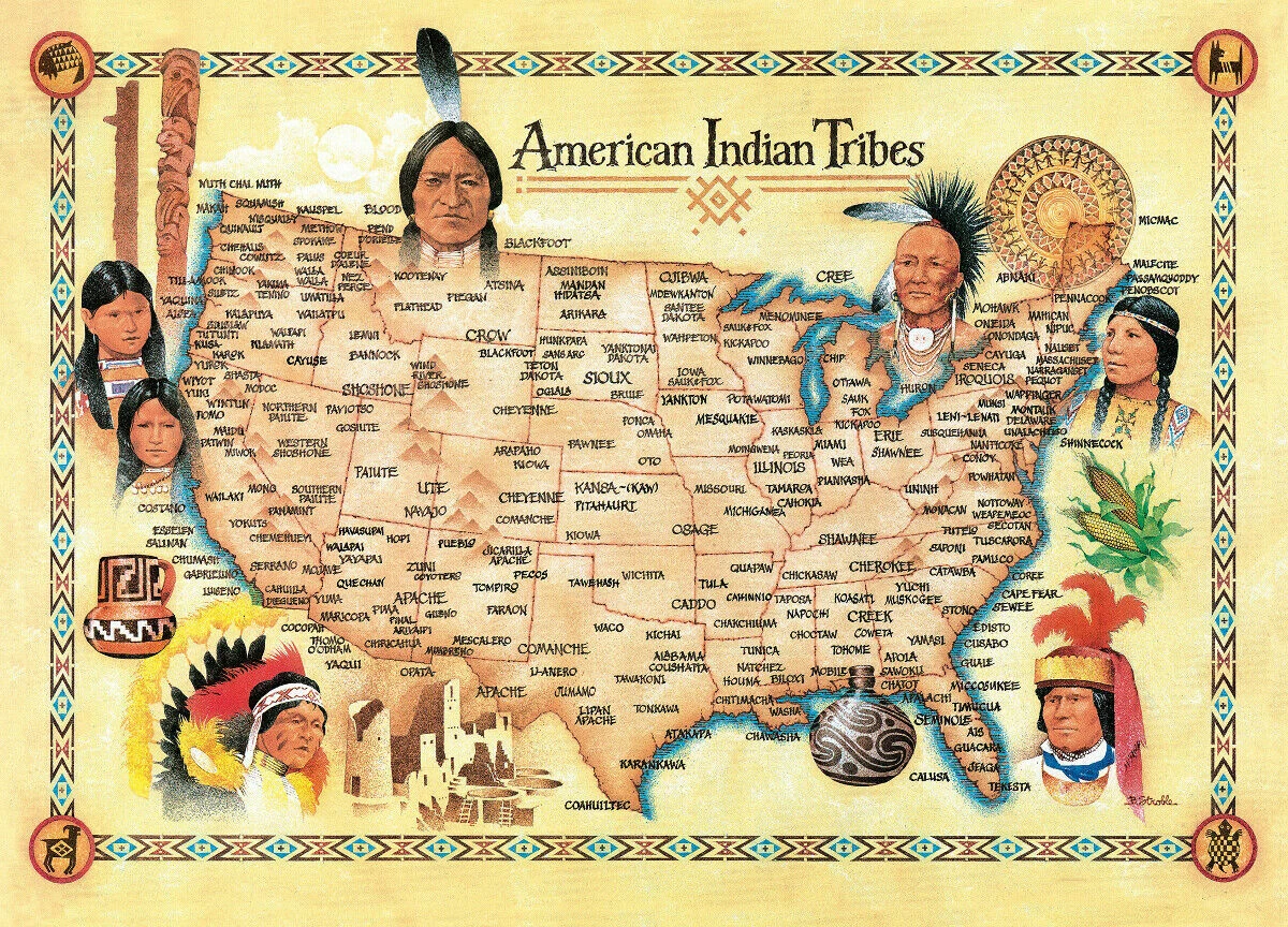 Native American Regions Map Printable