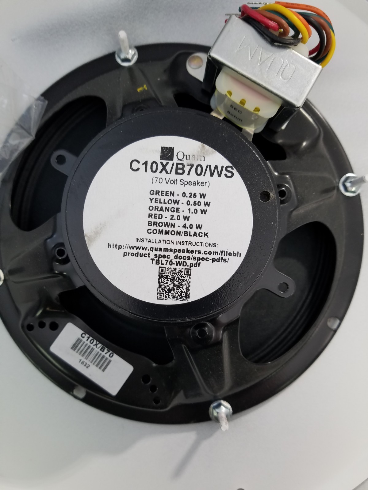 QUAM C10X/B70/WS 8" SPEAKER STUDDED BAFFLE ,70 VOLT FREE SHIPPING ! | eBay