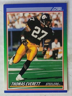 1990 Score Thomas Everett 79 Pittsburgh Steelers | eBay