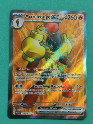 Armarouge ex 218/182 SV04: Paradox Rift Ultra Rare Pokemon Card | eBay ...