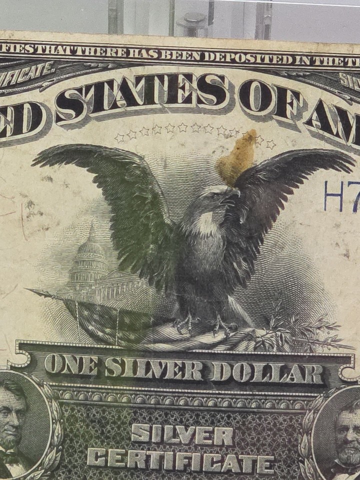 1899 $1 DOLLAR BILL BLACK EAGLE SILVER CERTIFICATE H Series | eBay UK