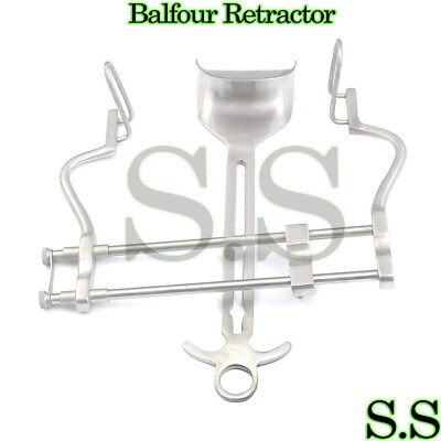 Balfour Retractor W/Ratchet Bar Surgical Instruments 10" | eBay