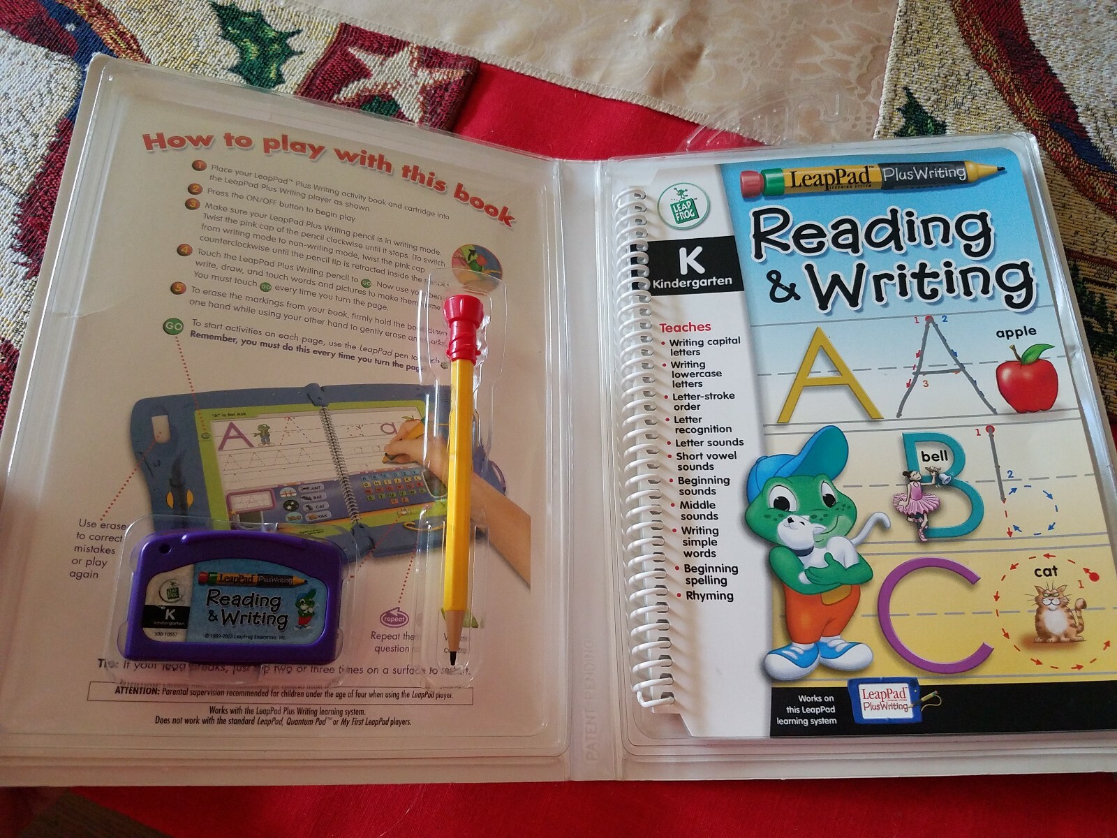LeapFrog LeapPad Plus Writing Kindergarten Reading/Writing Set | eBay