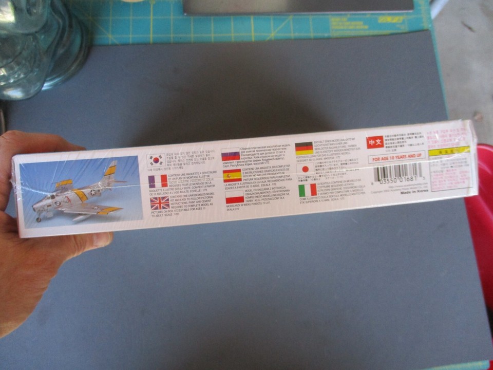 Academy 1/72 F-86E EL DIABLO Model Airplane Kit, Korean War Jet Fighter ...
