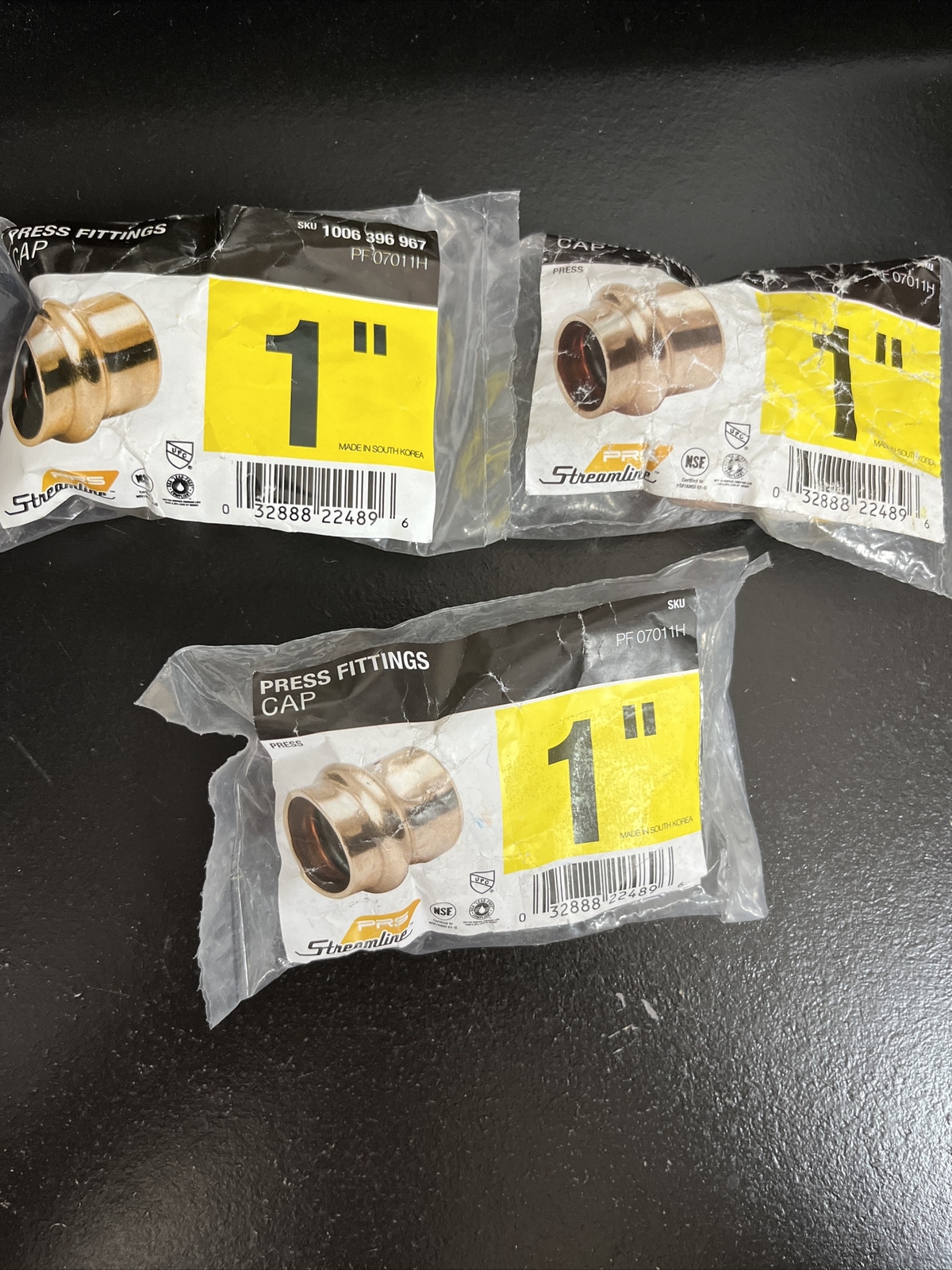 Streamline 1 in. Copper Press Pressure Tube Cap Fitting (3PK) | eBay