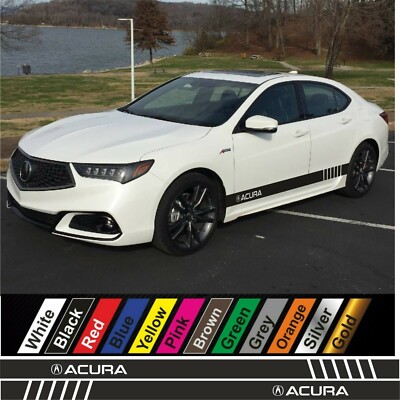 Acura Universal Racing Stripes Decals Stickers for any model | Black ...