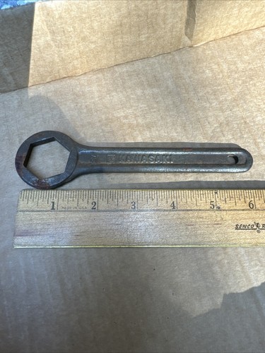 VINTAGE KAWASAKI 27mm RING SPANNER WRENCH MOTORCYCLE TOOLKIT ROLL OLD ...