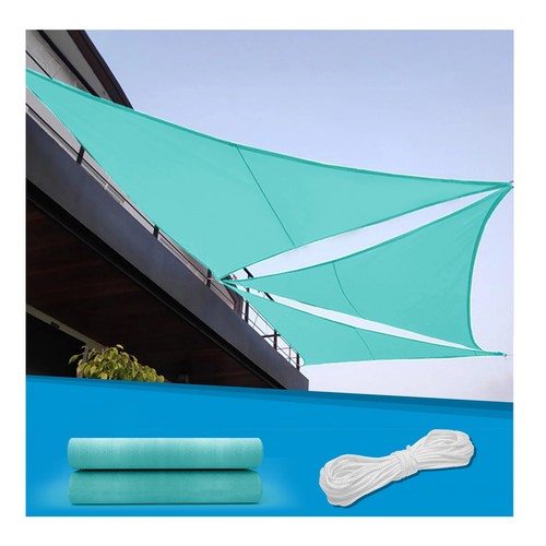 16' Waterproof Shade Sail Triangle Patio Outdoor Garden Sun Canopy ...