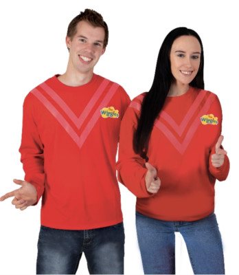 The Wiggles Simon Red Wiggle Skivvy Top Adults Mens Womens Costume | eBay