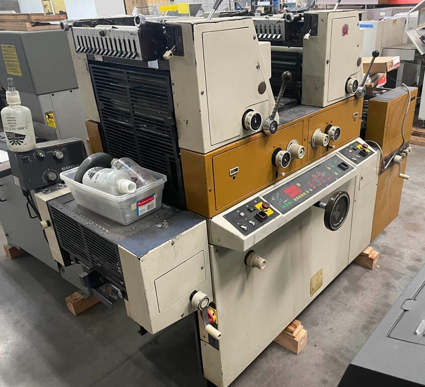 Itek 3985 RYOBI 3302M 2-Color Printing Press Crestline – RMGT 340C-2 AB ...