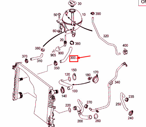 NEW MERCEDES-BENZ SPRINTER 906 RADIATOR FILLER HOSE A9065010682 ...