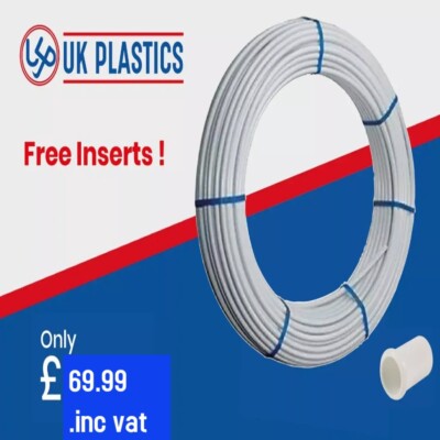 NEW! PEX Barrier Pipe 15mm x 100m with free inserts 50pcs | eBay UK