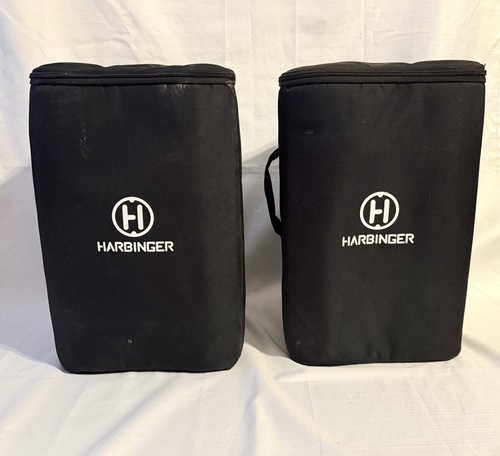 Harbinger M100-BT Portable Speakers W/Bluetooth & Custom Bags 8" PAIR ...
