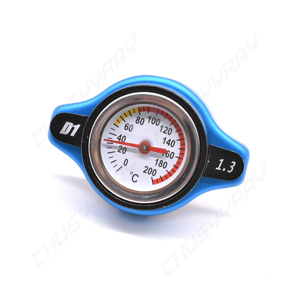 Car Thermost Radiator Cap+Water Temp gauge Small Head 1.3 BAR Cover ...