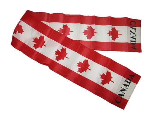 Canada Canadian Maple Leaf Printed Knitted Style Scarf 6.5"x60.5" | eBay