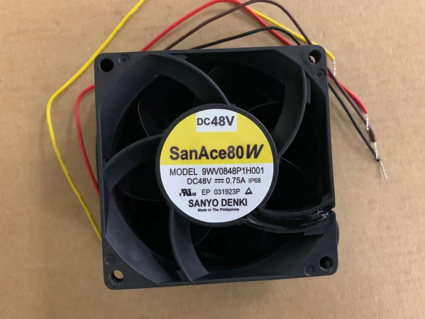 Sanyo 9WV0848P1H001 8038 48V 0.75A 8cm waterproof large air volume fan ...