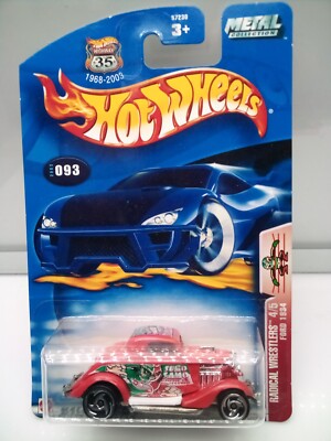Hot Wheels - Mainline / '34 Ford 3 Window - Red - Sumo Samo - Model Car ...