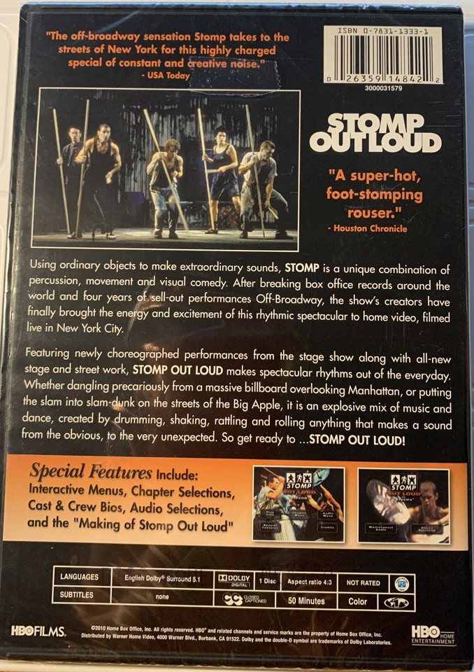 Stomp Out Loud (DVD, 1997) Brand New 26359148422| eBay