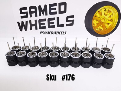 10 set 10 mm Samed Wheels lowrider ufo gray rim white wall #176 | eBay