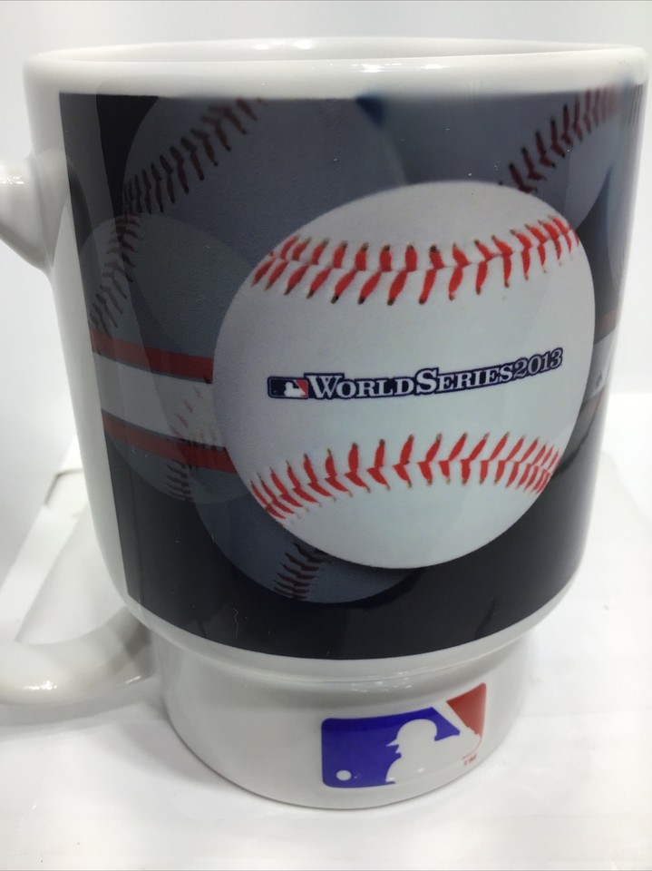 BOSTON RED SOX BASEBALL COFFEE MUG. EMBOSSED BOSTON MLB BASEBALL MUG ...