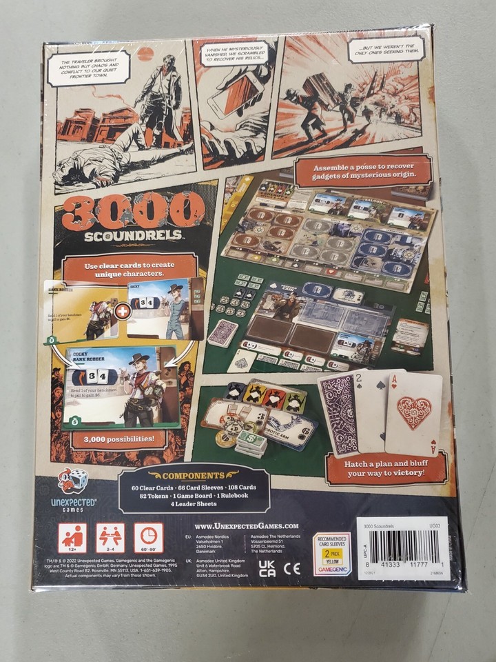 3000 Scoundrels Unexpected Games Board Game New Sealed | eBay