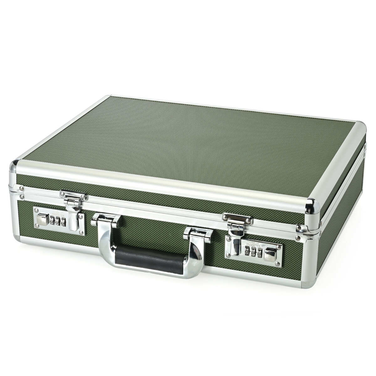 Invicta Eighteen (18) Slot Green Aluminum Watch Brief Case Collector ...