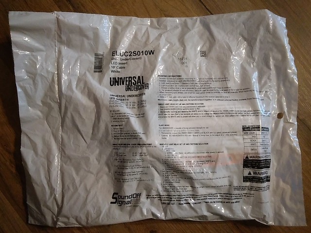 SoundOff Signal White Universal Undercover LED ELUC2S010W Ship for sale ...