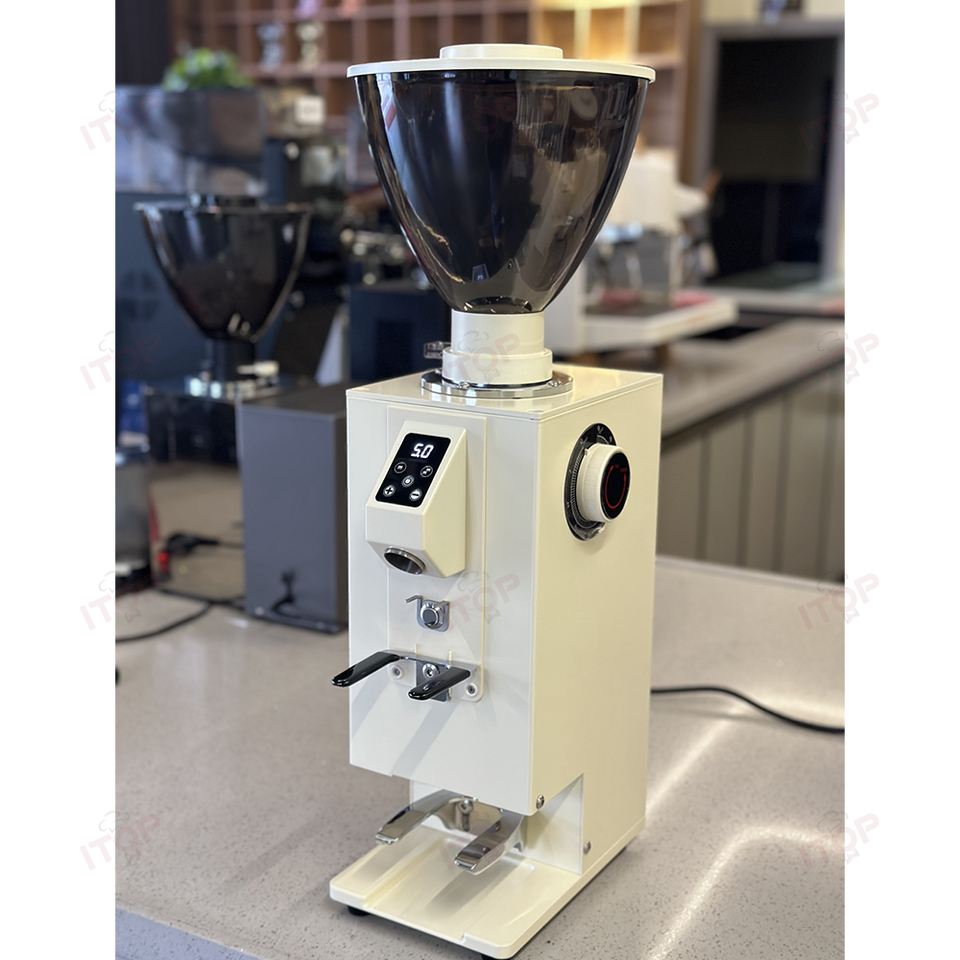 Commercial Coffee Mill Stainless Steel 64mm Flat Burr Coffee Grinder ...