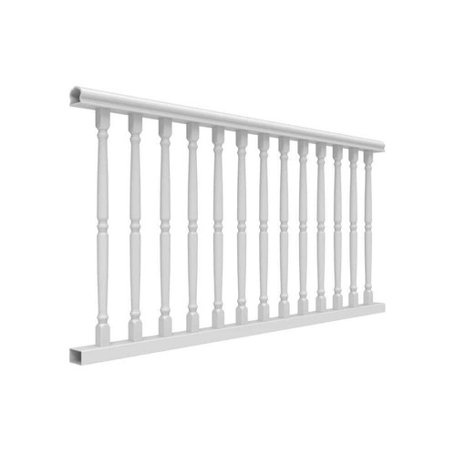 Veranda Williamsburg Rail Kit Vinyl White 6' x 36" Porch Patio without ...